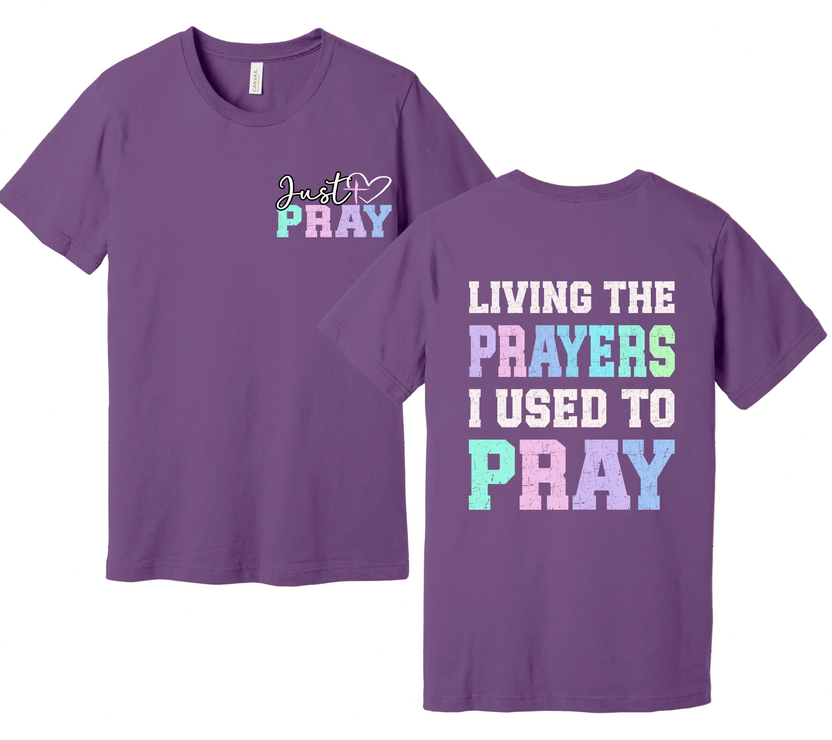 1 - Living the Prayers I Used to Pray Christian T-Shirt – All Things ...